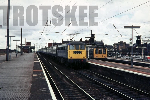 35MM SLIDE BR British Railways Electric Loco Class 86 86232 Wigan 1976 ...