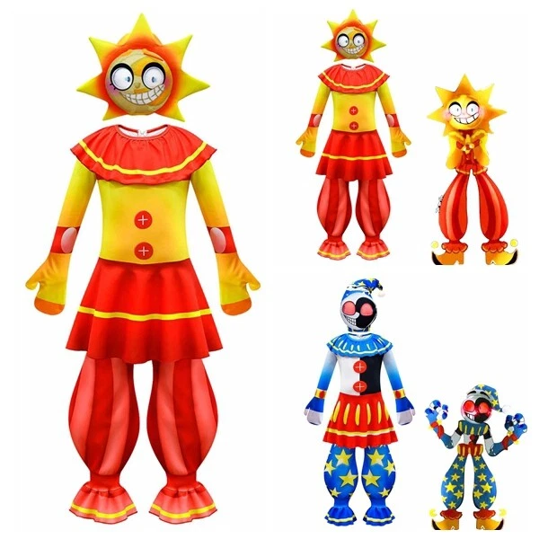 FNAF KID'S SUNDROP Moondrop BOSS Security Breach Game Jumpsuit Cosplay Costume EUR 26,54 ...