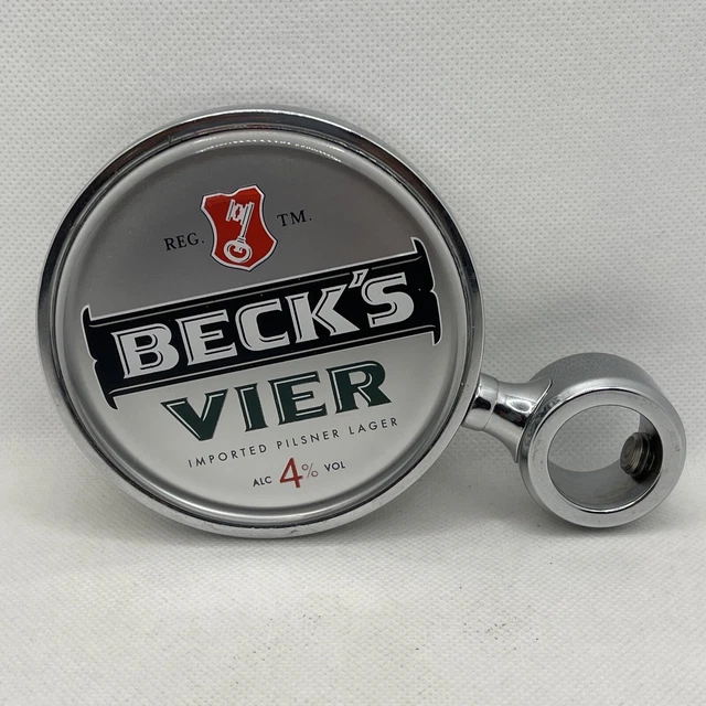 BECKS VIER/STAROPRAMEN LAGER Beer Pump Sign Holder Advertisement Heavy ...