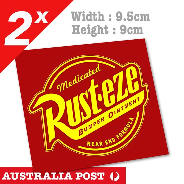 RUST-EZE BUMPER OINTMENT Disney Cars Logo, Disney Cars Stickers $7.30 ...