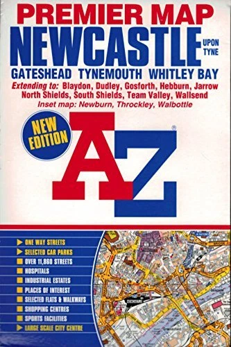 PREMIER STREET MAP of Newcastle-upo..., Geographers' A- £4.44 - PicClick UK