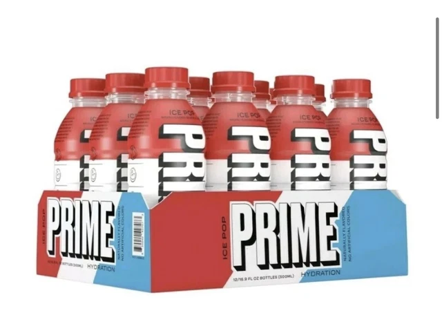 PRIME HYDRATION ENERGY Drink by Logan Paul & KSI - Ice Pop Crate 12 ...