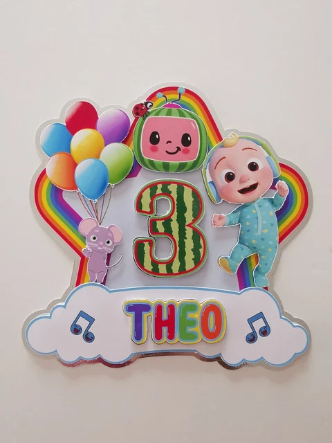 COCOMELON JJ CAKE topper Birthday party cake Topper £3.99 - PicClick UK