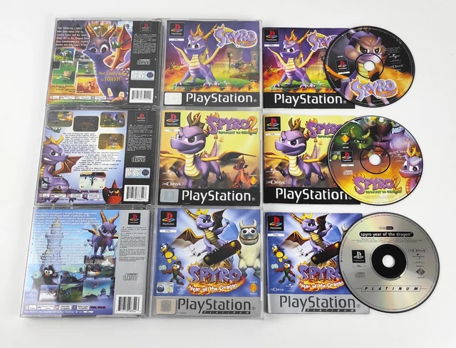 SPYRO THE DRAGON 1 2 3 Gateway To Glimmer Year Of The Dragon Ps1 Game ...