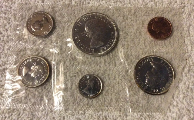 1964 ROYAL CANADIAN Mint Prooflike Uncirculated Coin Set $57.33 ...