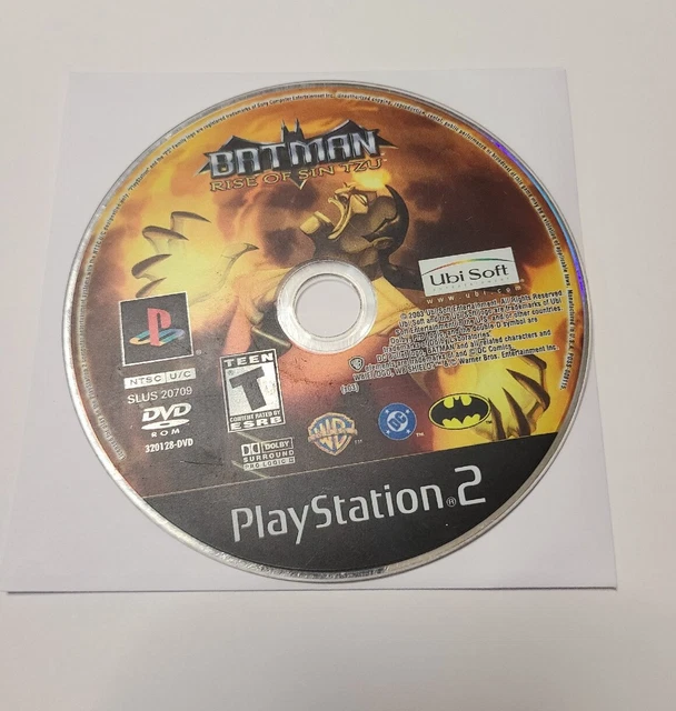 SONY PLAYSTATION 2 PS2 - Batman Rise of Sin Tzu - Disc Only - Tested ...