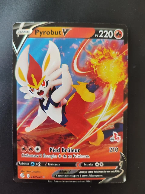CARTE POKÉMON - PYROBUT V - 43/264 EB08 Poing de Fusion - FR NM EUR 5 ...
