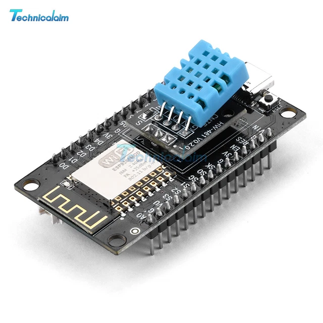 ESP8266 NODEMCU DEVELOPMENT Board Integrated DHT11 Temperature Humidity Sensor EUR 6,82 ...