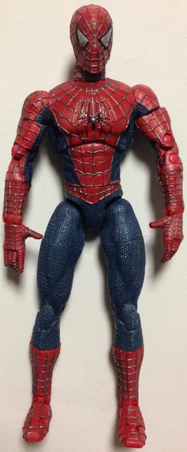 SPIDER-MAN MOVIE SUPER Posable Action FIgure 6” Marvel 2002 SpiderMan ...