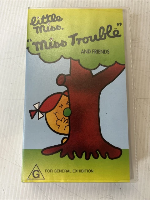 VHS LITTLE MISS Trouble and Friends Video Tape 1992 Vintage VGC + Free ...