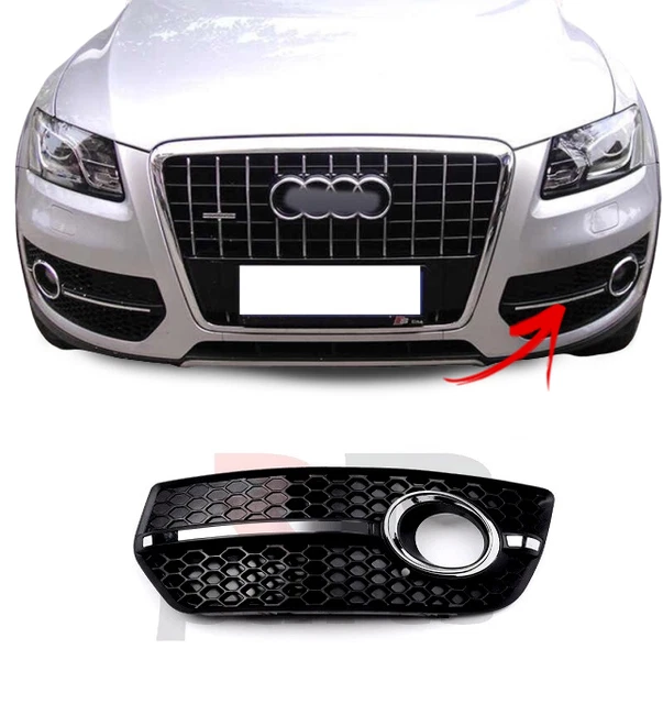 POUR AUDI Q5 2008 - 2012 Neuf Avant Pare-Choc Foglight Grille Noir ...