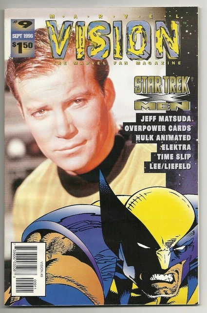 MARVEL VISION #9 The Marvel Fan Magazine Star Trek/X-Men. VF/NM EUR 12 ...