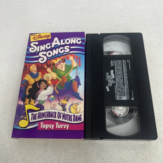 DISNEY'S SING ALONG Songs Topsy Turvy Hunchback of Notre Dame (VHS 1996 ...