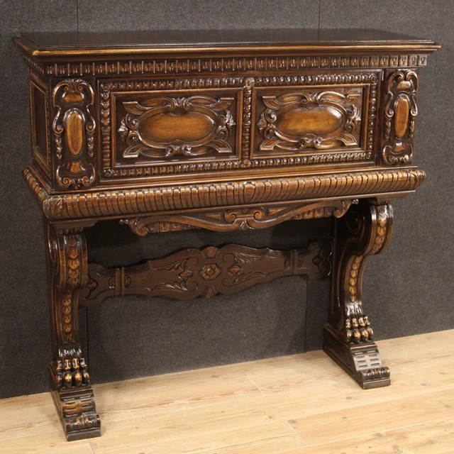MOBILE BAR IN stile antico barocco stipo XX secolo 900 credenza legno ...