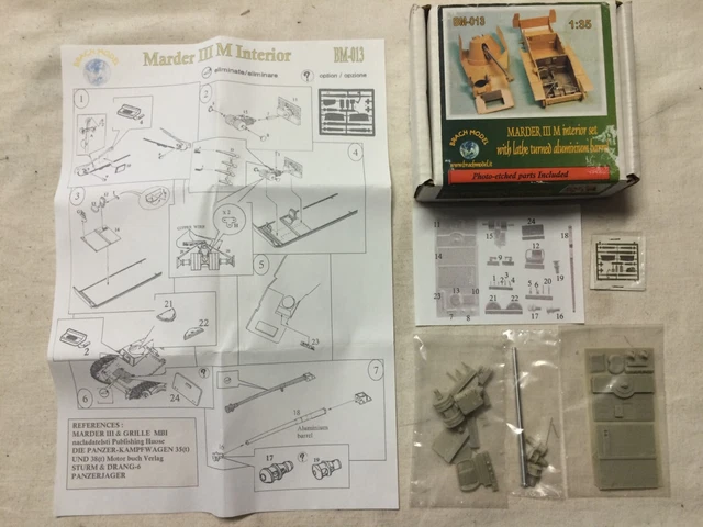 1/35 BRACH MODEL Bm-013: Kit Multimedia Super Detail Marder Iii Ausf M ...