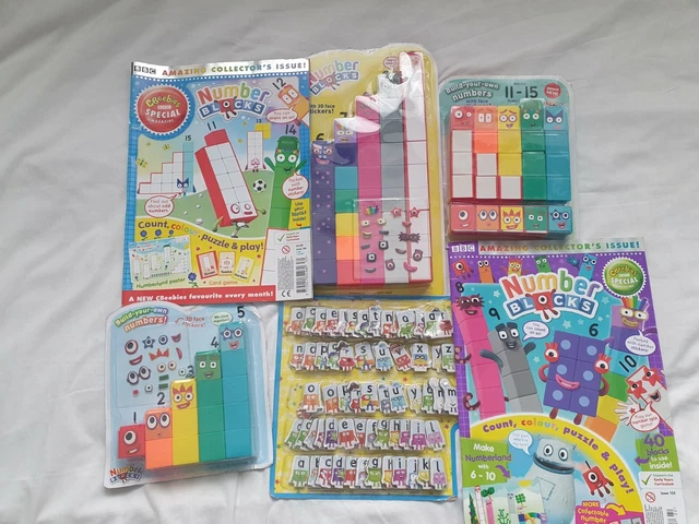 NUMBERBLOCKS TOYS MAGAZINES Mega Gift Bundle Alphablocks Adhd Dyslexia ...