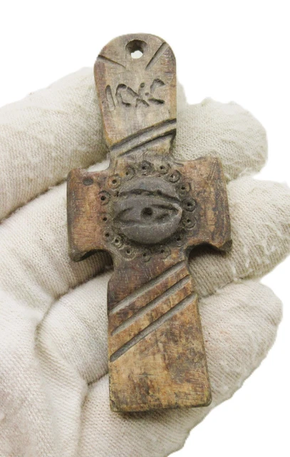 ANCIENT ROMAN B0NE Carved Religious Cross Pendant Ca 3Rd-4Th Century Ad ...
