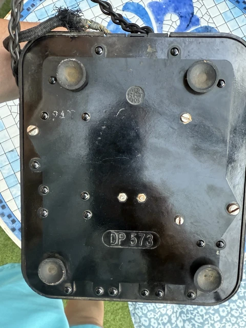 ORIGINAL BAKELITE VINTAGE 1930s Black Rotary Dial Telephone. £21.49 ...