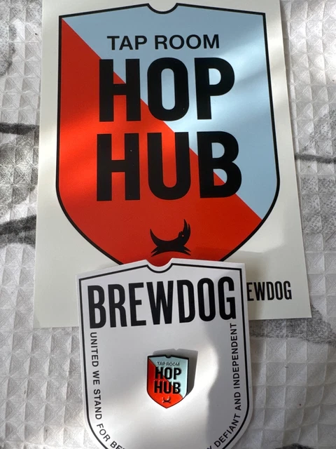 BREWDOG RARE HOPHUB Badge CLOSED BAR with matching postcard £31.92 ...