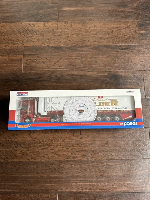 CORGI - SCANIA Topline Fridge Trailer Edward Gilder - CC12933 - 1:50 ...