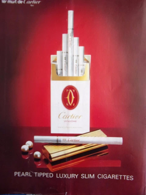 PUBLICITÉ DE PRESSE CIGARETTES CARTIER en 1986 ref. 33909 EUR 2,95 ...