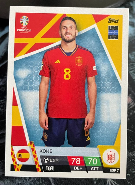TOPPS EURO 2024 Match Attax Base Card Koke ESP 7 EUR 1,00 - PicClick DE