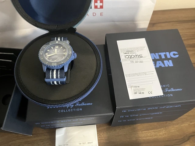 SWATCH X BLANCPAIN - Fifty Fathoms Scuba - Bioceramic - Atlantic Ocean ...