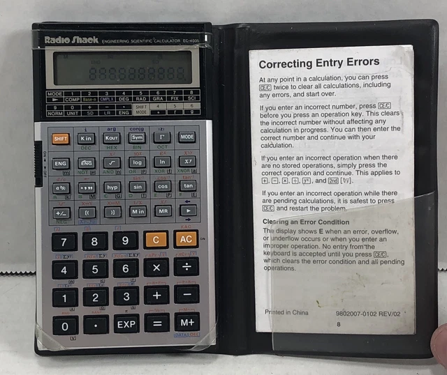 VINTAGE RADIO SHACK EC-4035 Engineering Scientific Calculator $29.99 ...