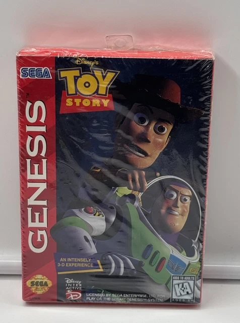 DISNEY'S TOY STORY Sega Genesis New Cardboard Box Rough Seal SEE PICS ...