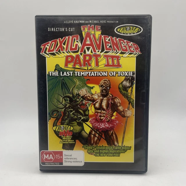 THE TOXIC AVENGER-PART III : the Last Temptation of Toxie (DVD, 1989 ...
