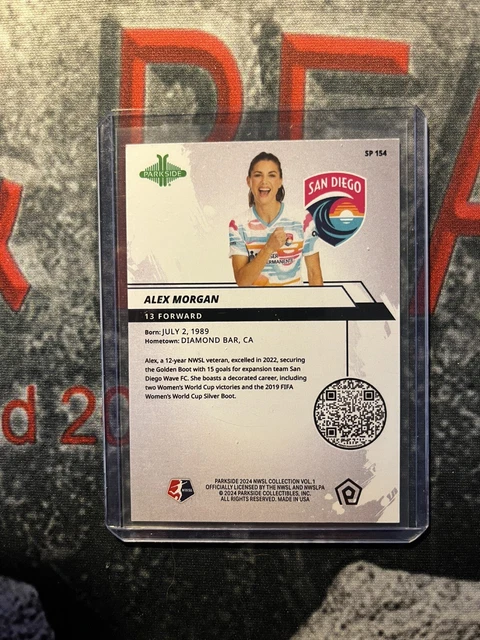 ALEX MORGAN 2024 Parkside Nuovo Volume 1 Sp Foto Variazione #Sp-154/100 ...