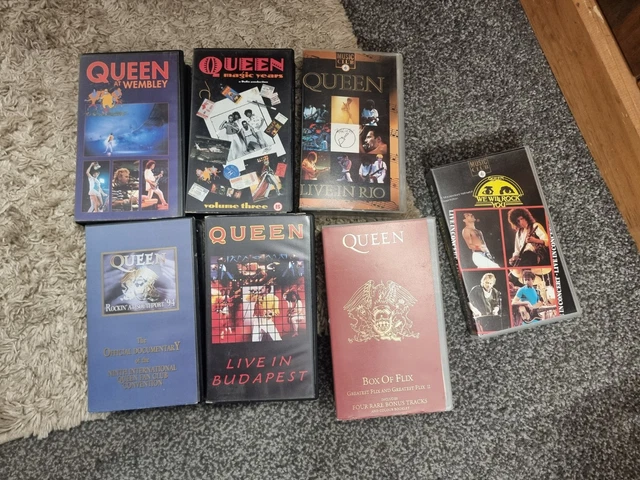 QUEEN - VHS cassettes. UNTESTED (3) £10.80 - PicClick UK