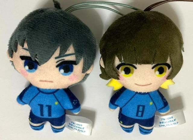 BLUE LOCK KAPUKKO Friends Mini Plush Doll Mascot Isagi Bachira Soccer ...