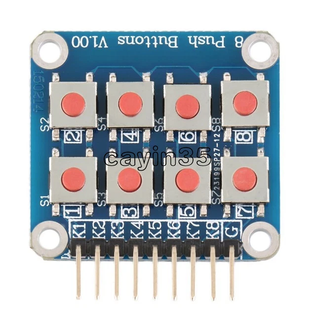 New Matrix 8 Keypad Keyboard Board Module 8 Button Tactile Switch For Arduino £119 Picclick Uk
