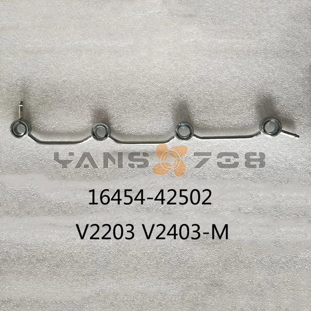 FOR KUBOTA V2203/2403 Engine Overflow Pipe Injector Return Pipe 16454 ...