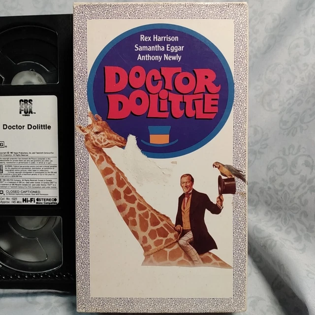DOCTOR DOLITTLE VHS Staring Rex Harrison Samantha Eggar Anthony Newly £ ...