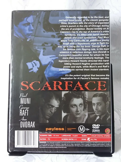 SCARFACE DVD 1932 Region 4 Brand New And Sealed $8.95 - PicClick AU