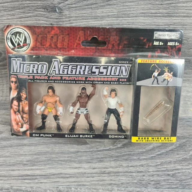 RARE WWE MICRO Aggression Series 10 Triple Pack CM Punk - Elijah Burke ...