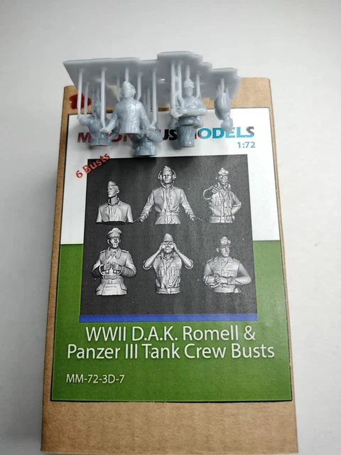DAK ROMELL & Panzer Iii Tank Crew. 1/72.Minorious Models EUR 13,00 ...