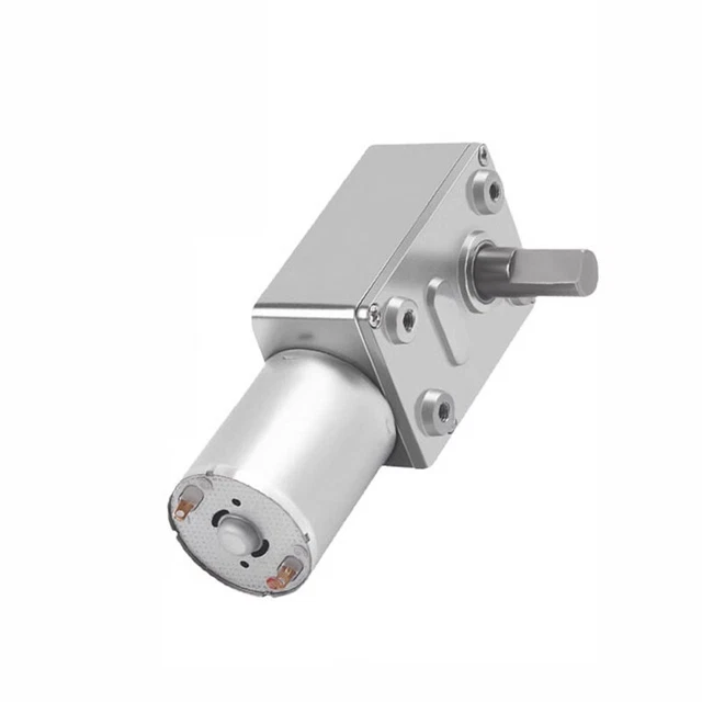 MICRO WORM GEARED Motor DC 6/12/24V Right Angle Reduction Reversible ...