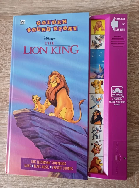 GOLDEN SOUND STORY Book Disney The Lion King Vintage 1994 FULLY WORKING ...