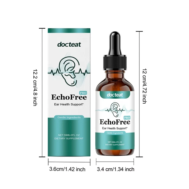 ECHO FREE TINNITUS Drops, EchoFree Tinnitus Relief for Ringing Ears Hot ...