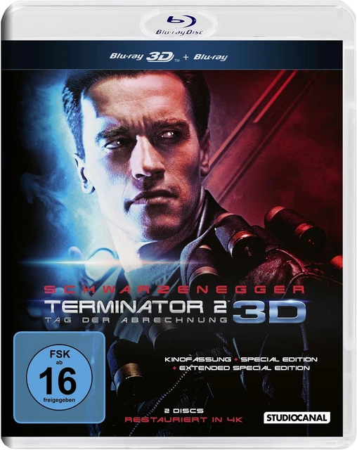 TERMINATOR 2 - 3D+Blu-ray (2024) (Blu-ray) Schwarzenegger Arnold ...