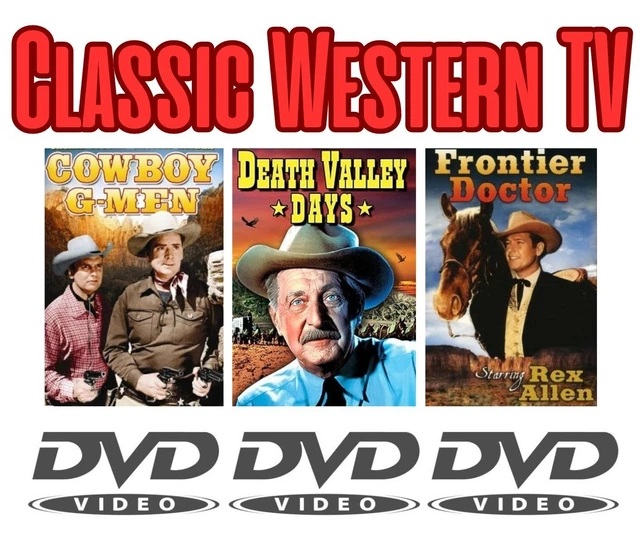 11 EPISODES CLASSIC TV Westerns Cowboy G Men-Frontier Doctor- Public ...