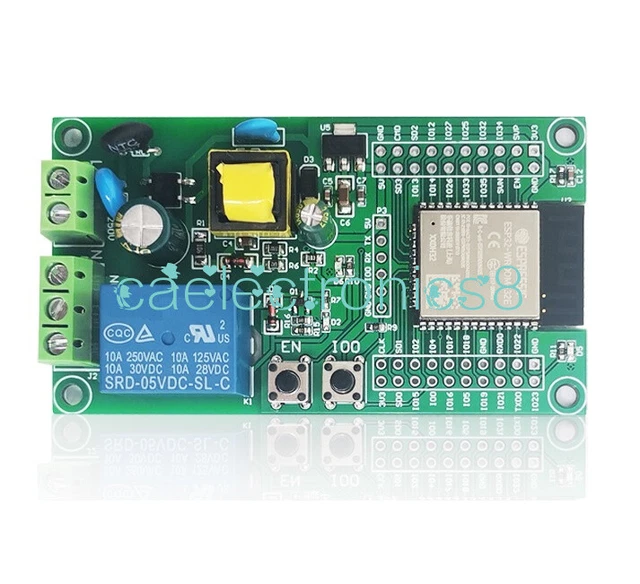 Ac Powered Esp32 Wifi Bluetooth Ble Single Relay Module Esp32