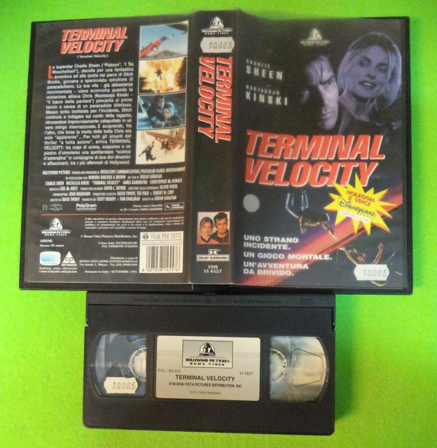 VHS FILM TERMINAL VELOCITY 1995 Charlie Sheen Nastassja Kinski (F233 ...