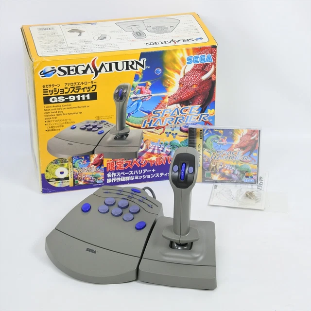 SEGA SATURN MISSION Stick Controller + SPACE HARRIER Limited Special ...