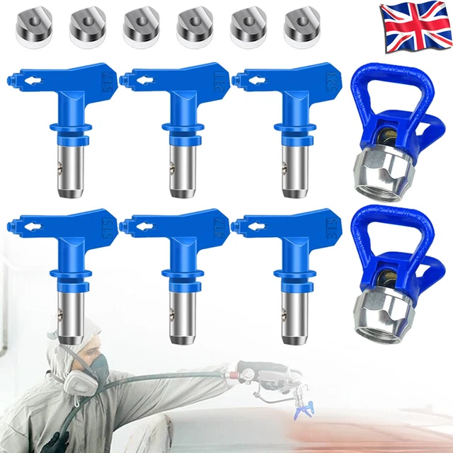 6 PIECES REVERSIBLE Spray Tips Reversible Airless Paint Sprayer Nozzle Tips Gun £15.33 - PicClick UK