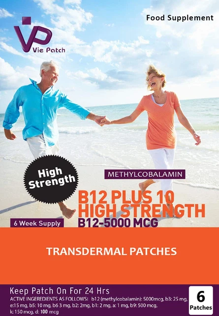VITAMIN B12 PATCHES, 6 Patches £23.99 - PicClick UK