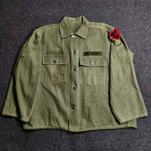 WWII US ARMY Herringbone Twill Utility Field Jacket - 86th Combat ...